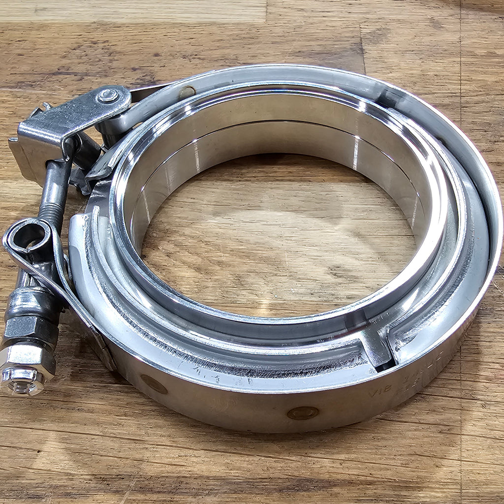 Vibrant V-Band Flange Assembly - Stainless Steel – Grindhouse Performance